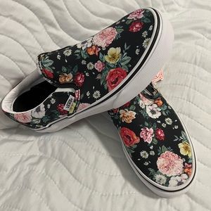 Vans | Shoes | Flower Vanssooo Cute | Poshmark